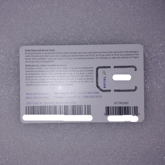 Time For All Kinds - New Telus Multi SIM 3 In 1 Adapter SIM Card