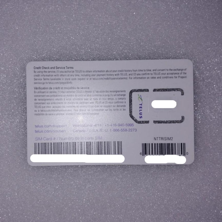 Time For All Kinds - New Telus Multi SIM 3 In 1 Adapter SIM Card