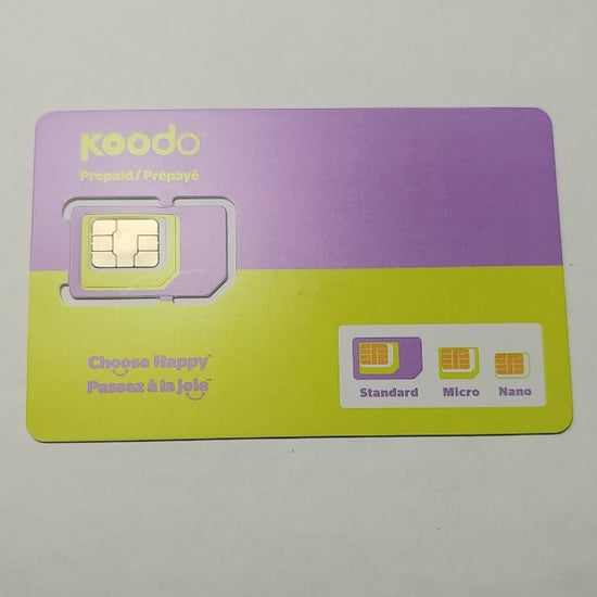 Time For All Kinds - New Koodo Prepaid Multi SIM 3 In 1 Adapter Sim Ca