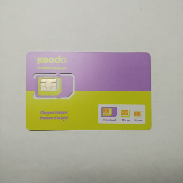 Time For All Kinds - New Koodo Prepaid Multi SIM 3 In 1 Adapter Sim Ca