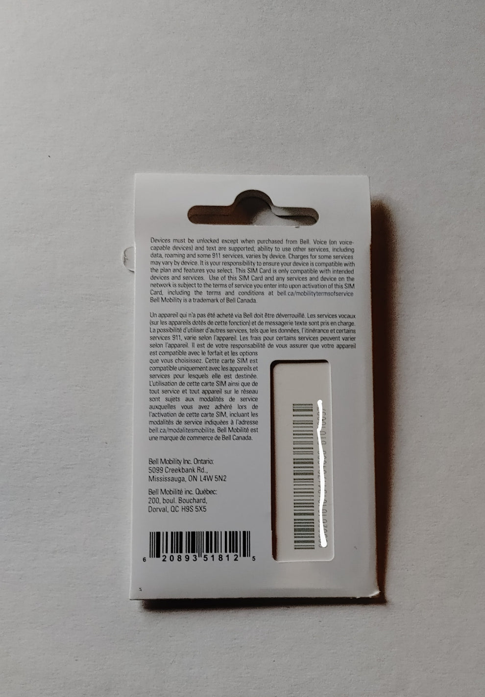 Time For All Kinds - New Bell Mobility 5G LTE 3 In 1 Adapter Sim Card