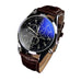 Time For All Kinds - Mens High Quality Leather Analog Quartz Watch